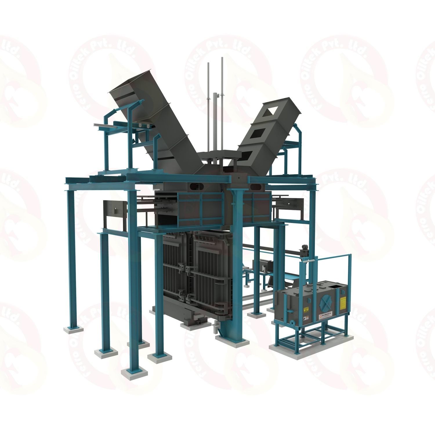 Vertical baling press - FX-BPSB - FERRO OILTEK PVT. LTD - front-loading