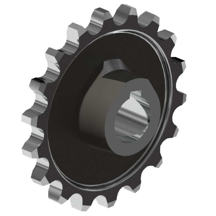 Chain sprocket wheel - AKT GmbH - straight-toothed / hub / steel