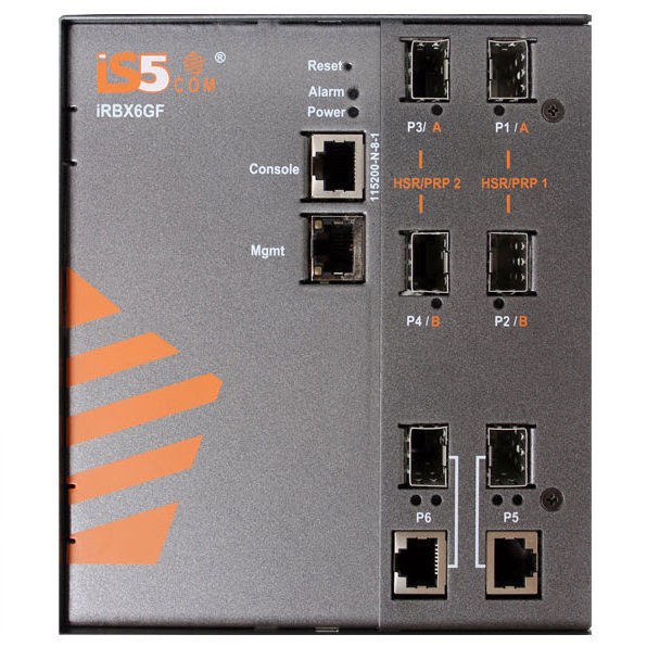 Managed ethernet switch - iRBX6GF - iS5 Communications - 6 ports / DIN ...