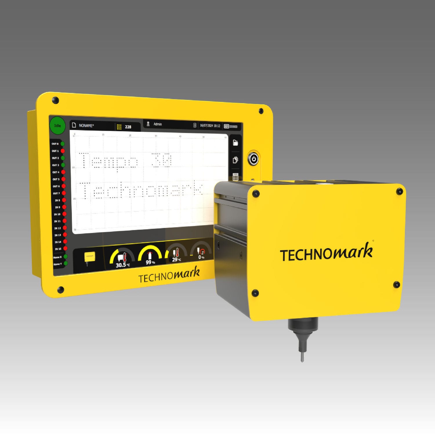 Electromagnetic marking machine - Tempo - Technomark - dot peen / metal / plastic