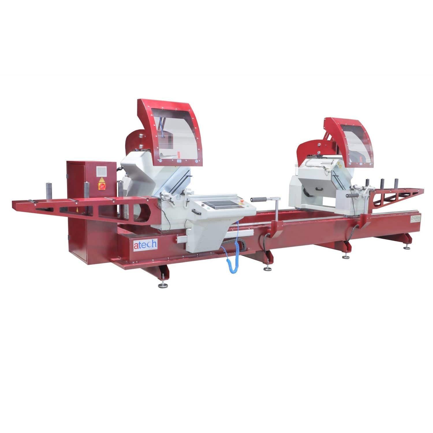 CNC double-head miter saw - ZIGMA-550FA - ATECH MACHINE - for PVC / for ...