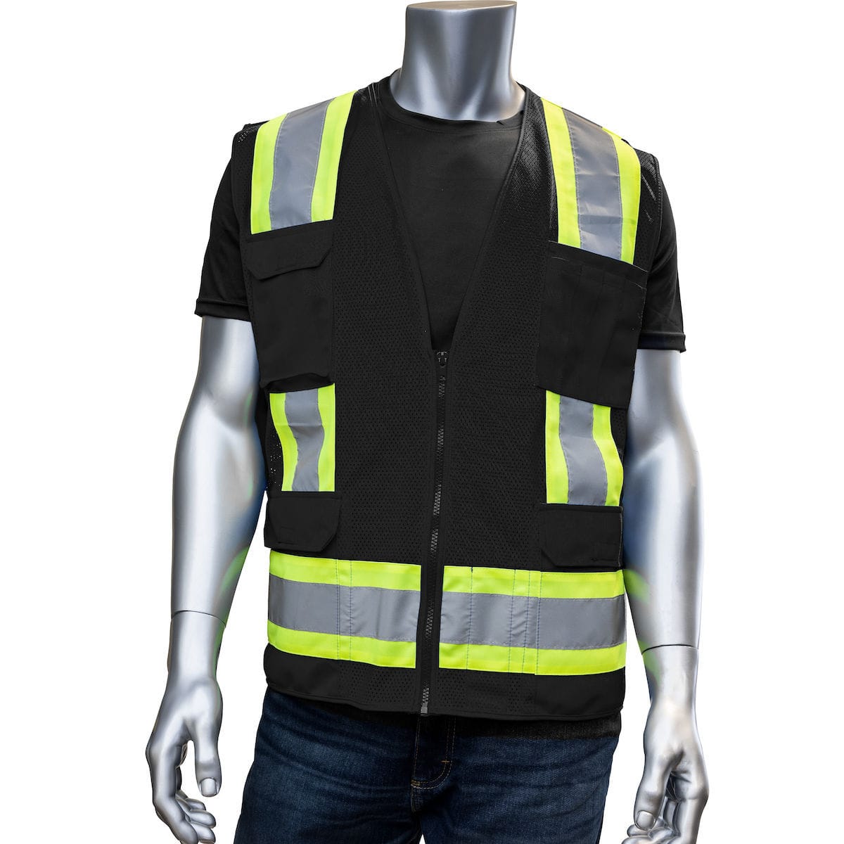 Work vest - 301-0500M series - Pip global - high-visibility / mesh ...