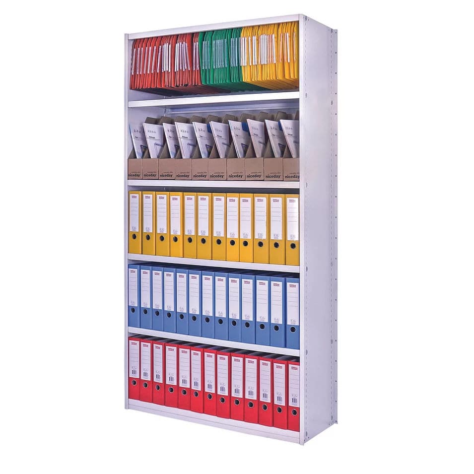 Office shelving - DELTA PLUS - Ancostorage - with shelves / light-duty ...