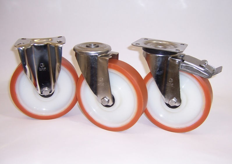 Wheel with solid tire - ADINYL + INOX20 series - LAG SPA - polyamide ...