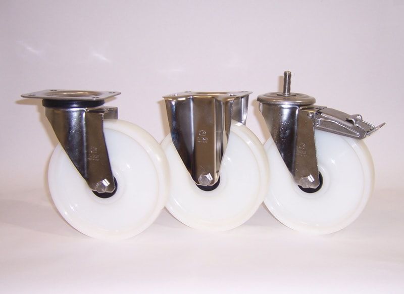 Wheel with solid tire - POLINYL + INOX20 series - LAG SPA - polyamide ...