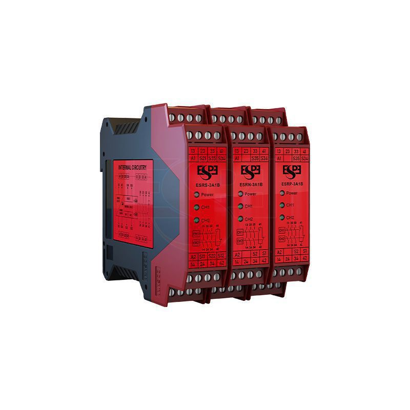 Safety relay module - ESR - Shenzhen ESPE technology Co., LTD - DIN rail