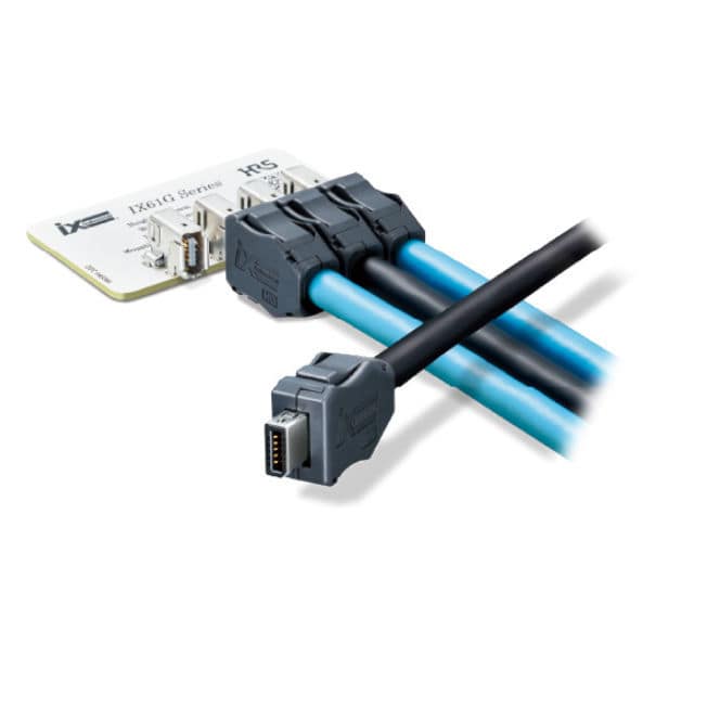 Data connector - IX Series | ix Industrial™ - Hirose Electric Europe B.V. - RJ45 / Ethernet / SMT
