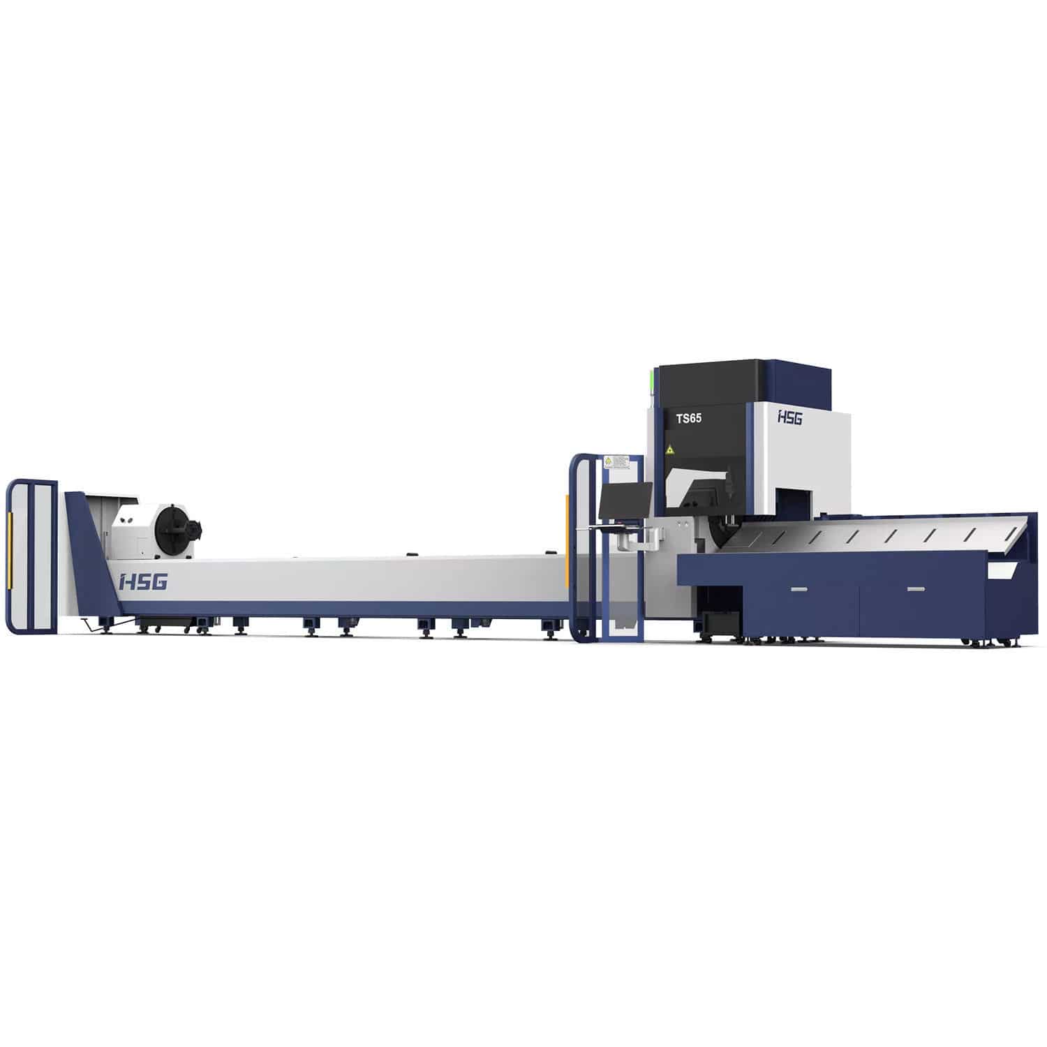 Tube cutting machine - TS - HSG LASER CO.,LTD - fiber laser / for metal ...