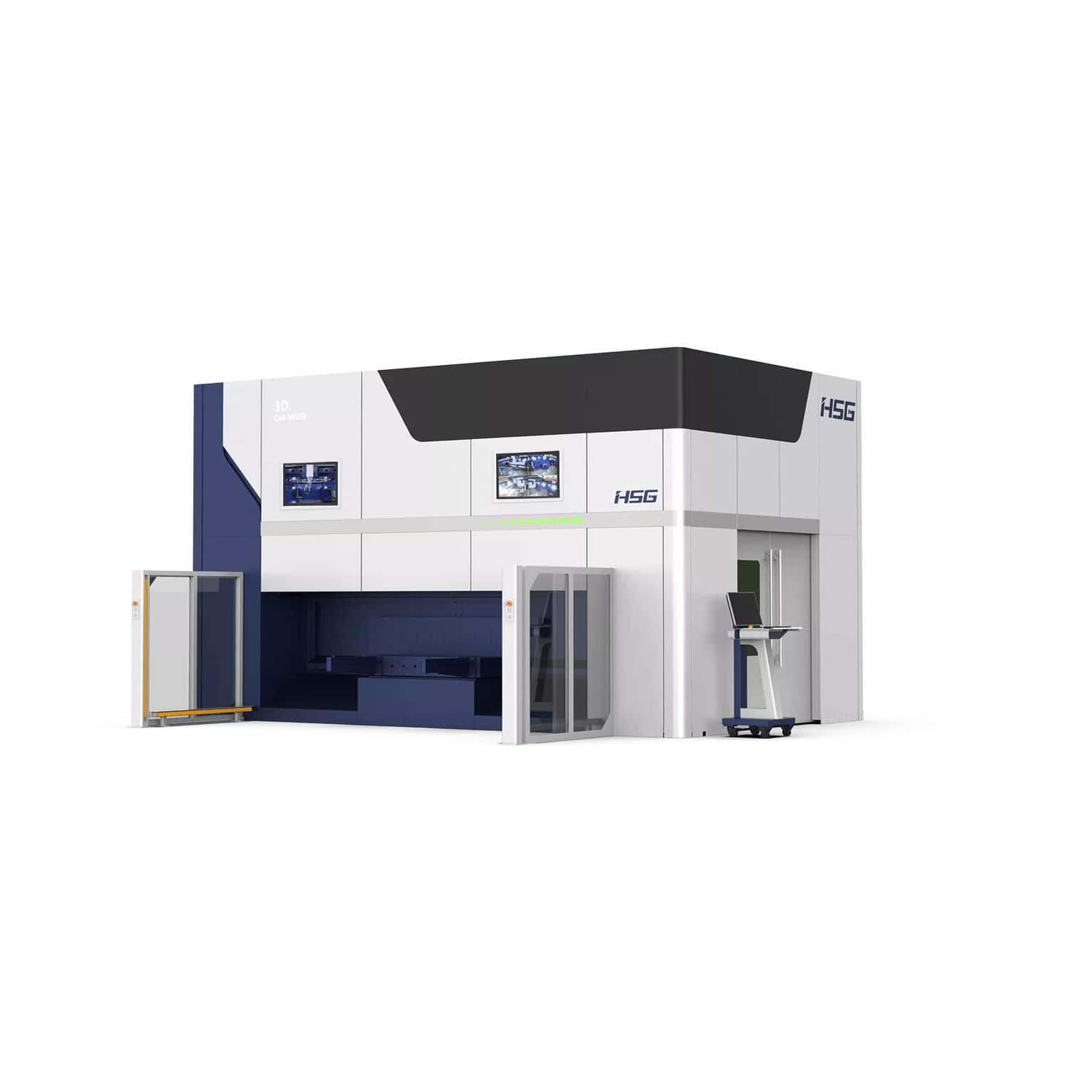 3D cutting machine - Cell 3015G - HSG LASER CO.,LTD - fiber laser / for ...