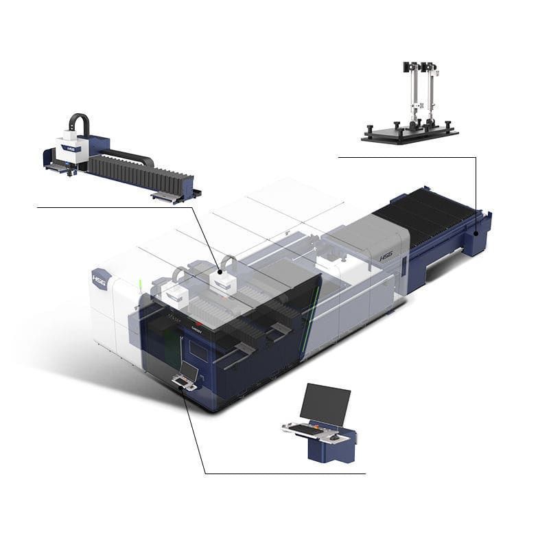 High-power cutting machine - GV - HSG LASER CO.,LTD - 2D laser / fiber ...