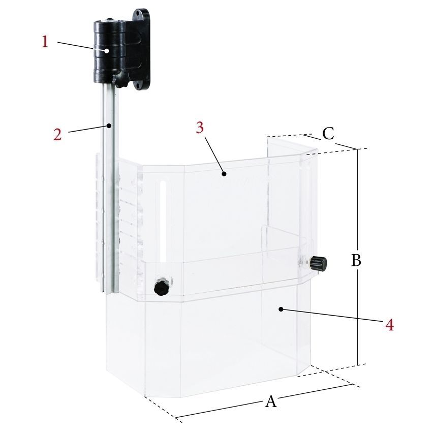 Vertical safety guard - PTR-C, Gr. 3 - Bernardo - for industrial machines