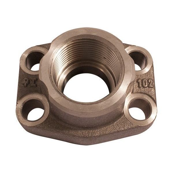 Steel flange - 554100 series - Hydroscand - threaded / SAE