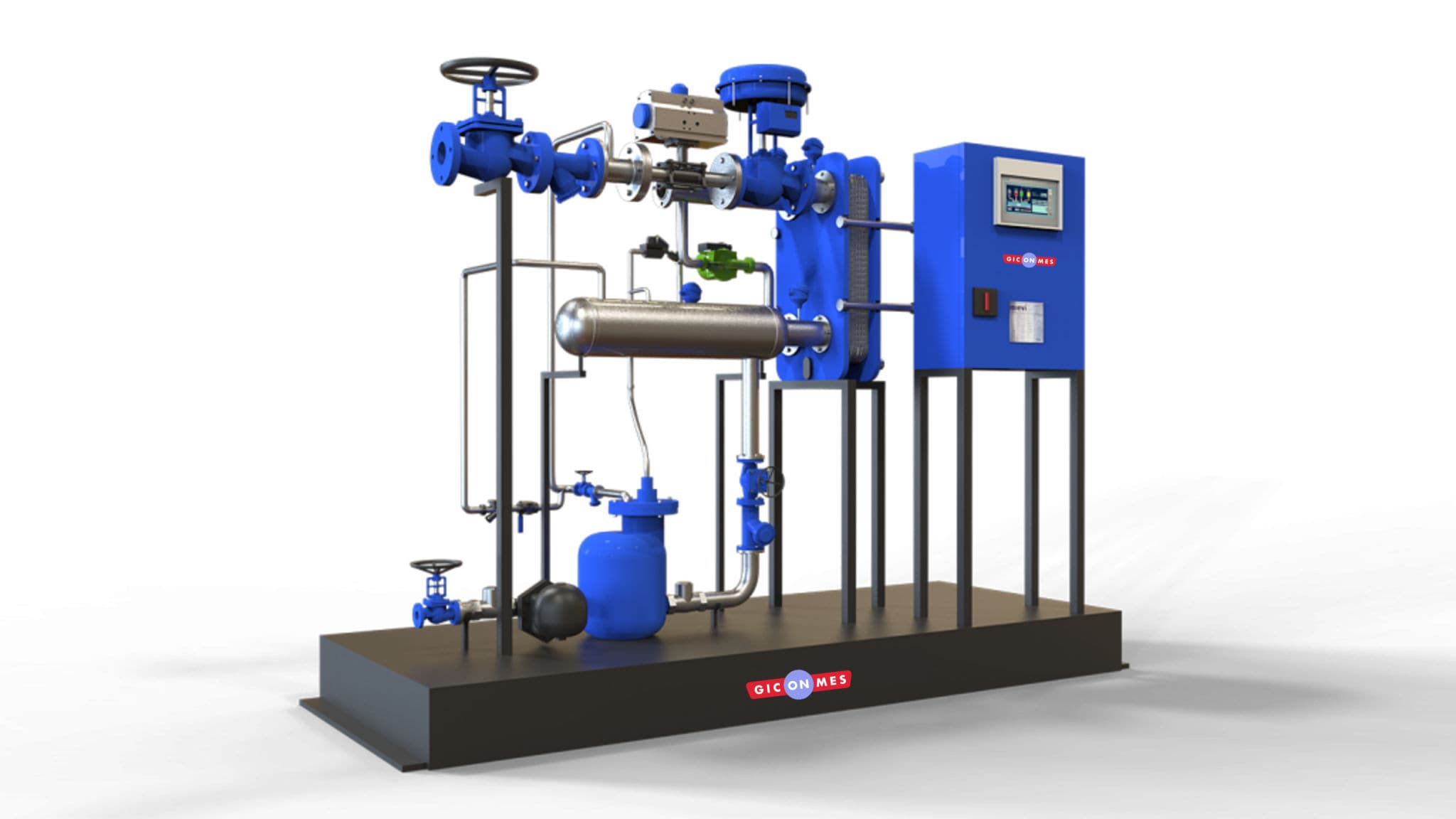 Water heater with water-steam heat exchanger - GICONMES IBÉRICA