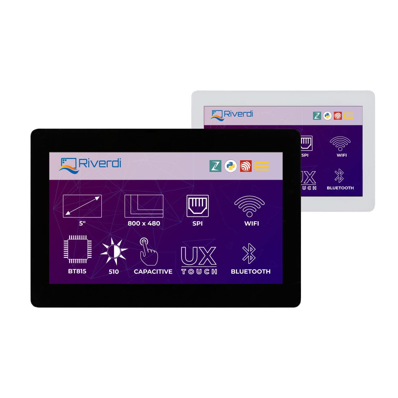 LCD module - RiTFT-50-IOT-UX - Riverdi - 800 x 480 / industrial ...