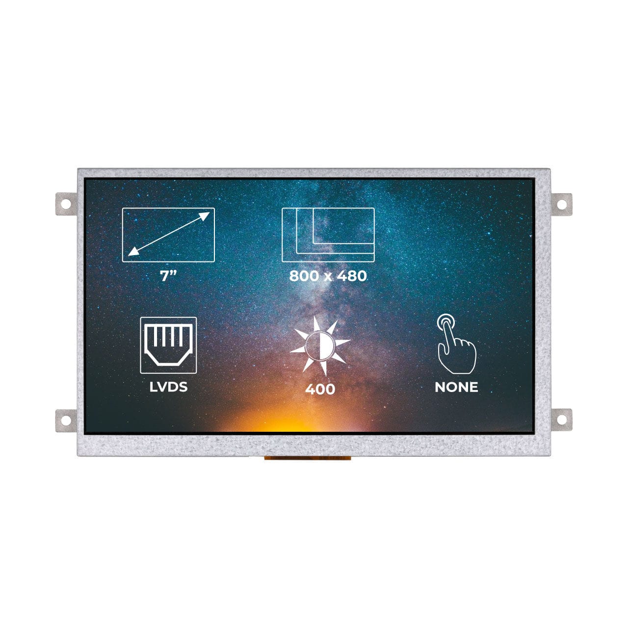 TFT display module - RVT70AQLFWN00 - Riverdi - 800 x 480 / industrial ...