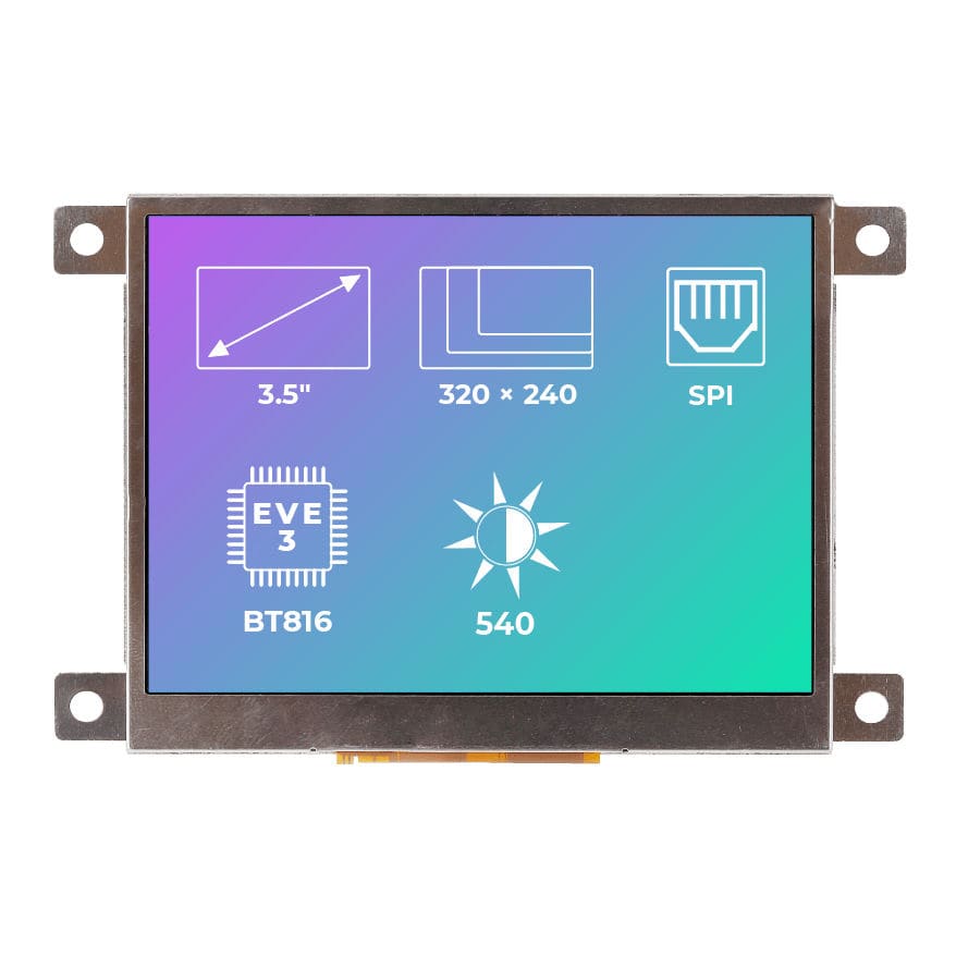 TFT display module - RiTFT-35-FR - Riverdi - 320 x 240 / industrial ...