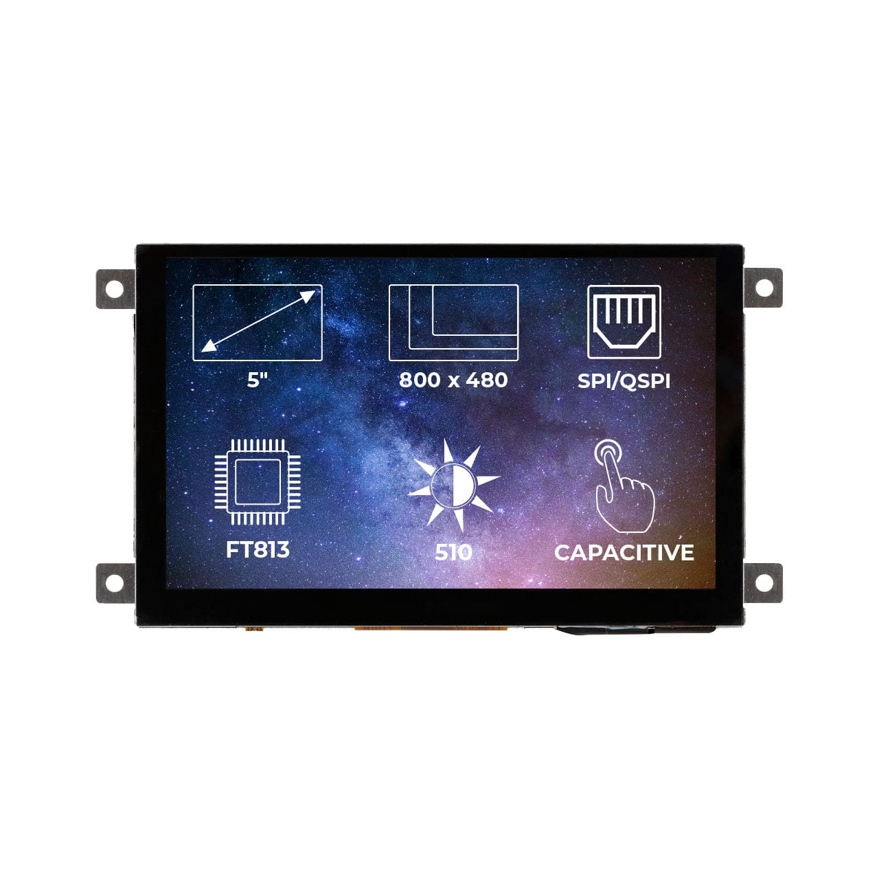 TFT display module - RVT50AQFFWC00 - Riverdi - capacitive touch screen ...