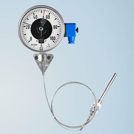 Gas expansion thermometer - GFU 100 - Schmierer GmbH - dial