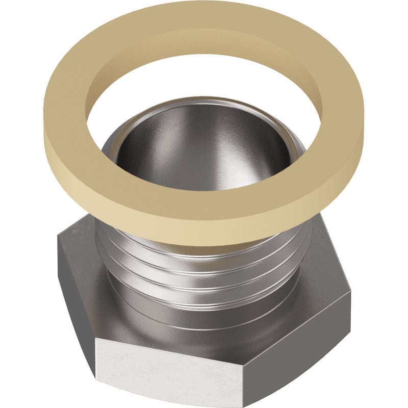 Threaded adapter - AD Series - Teaflex S.p.a - brass / nickel-plated