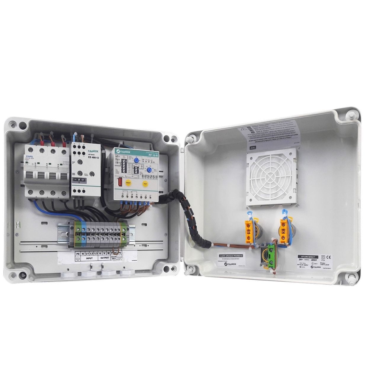 Protection panel with soft starter - CBS series - FANOX ELECTRONIC ...