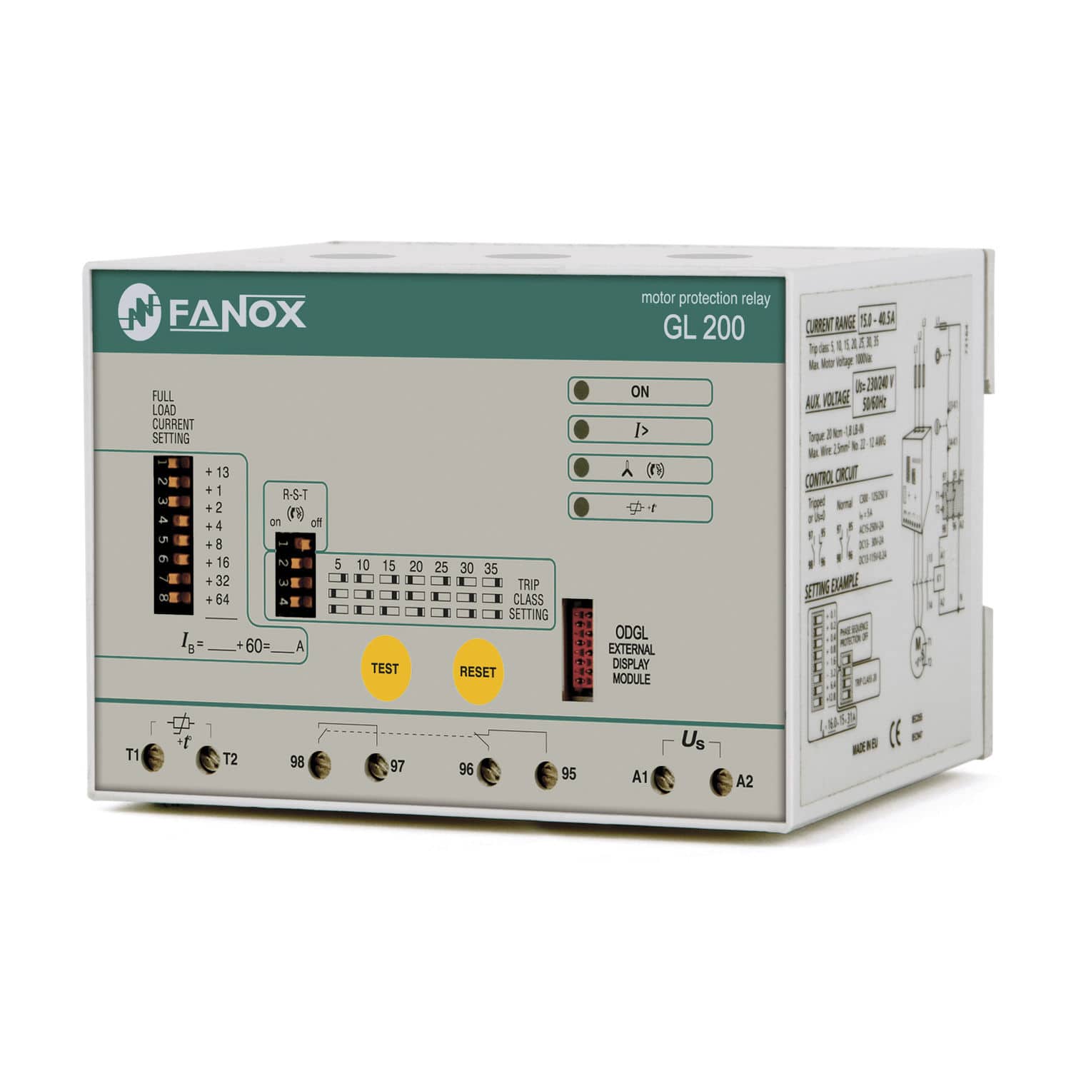 Overload relay - GL 200 - FANOX ELECTRONIC - phase sequence / phase ...