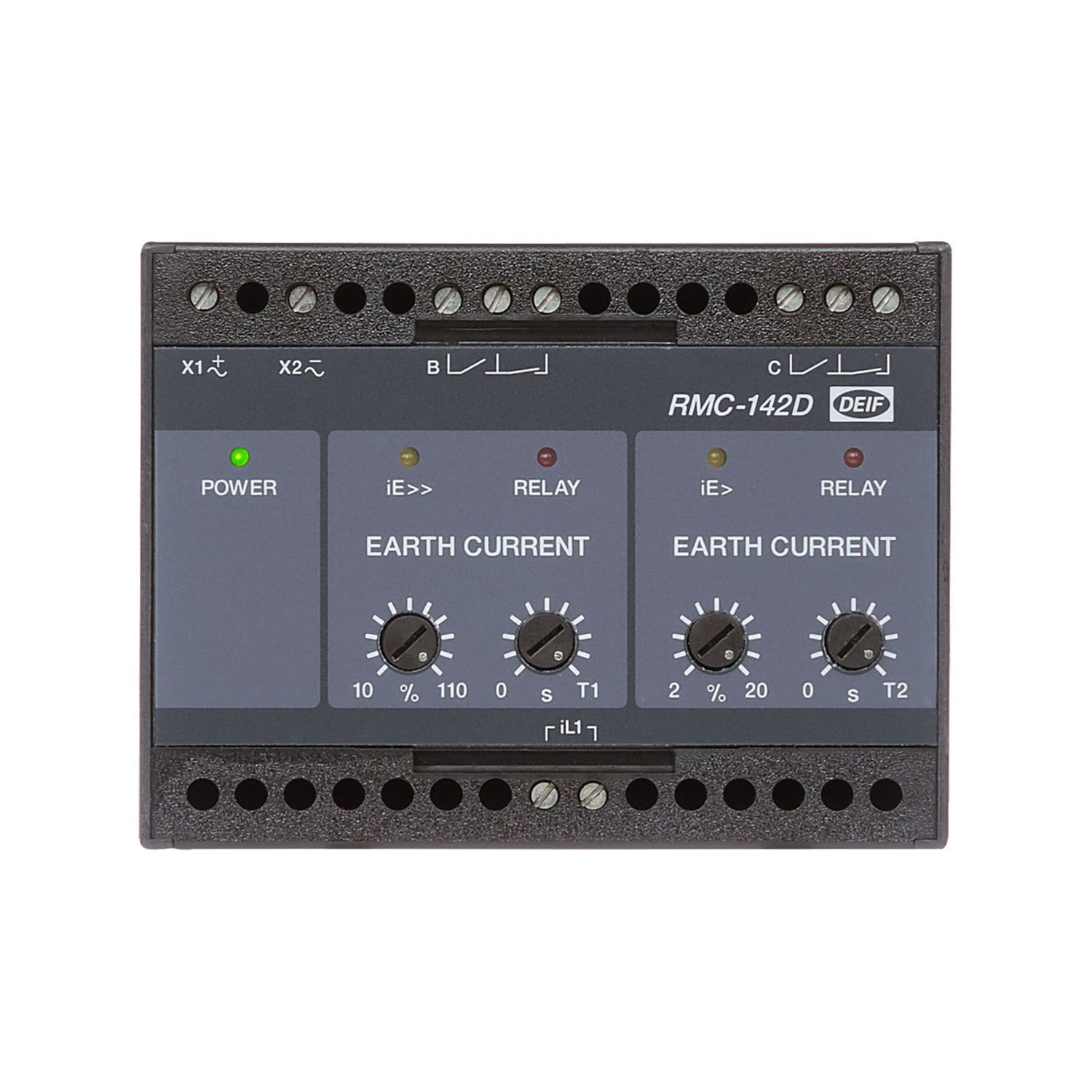 Earth-leakage protection relay - RMC 142D - DEIF - excitation loss ...