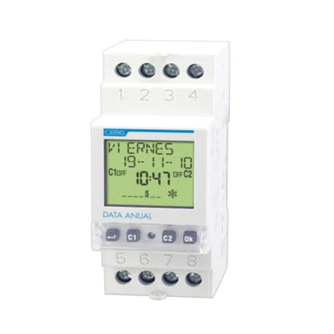 Digital time switch - DATA ANUAL - ORBIS TECNOLOGÍA ELÉCTRICA - DIN rail
