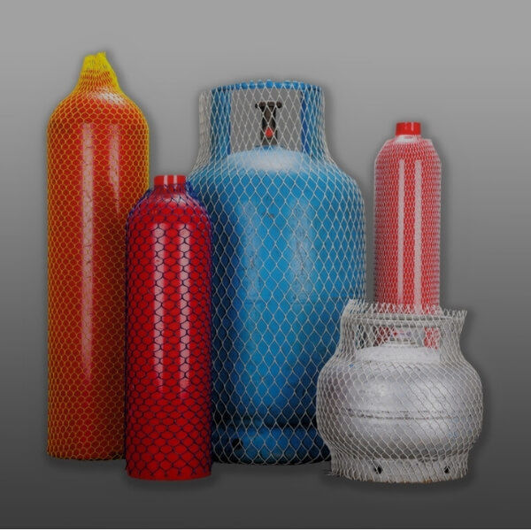 Gas cylinder tubular protective netting - PACKNET AMBALAJ