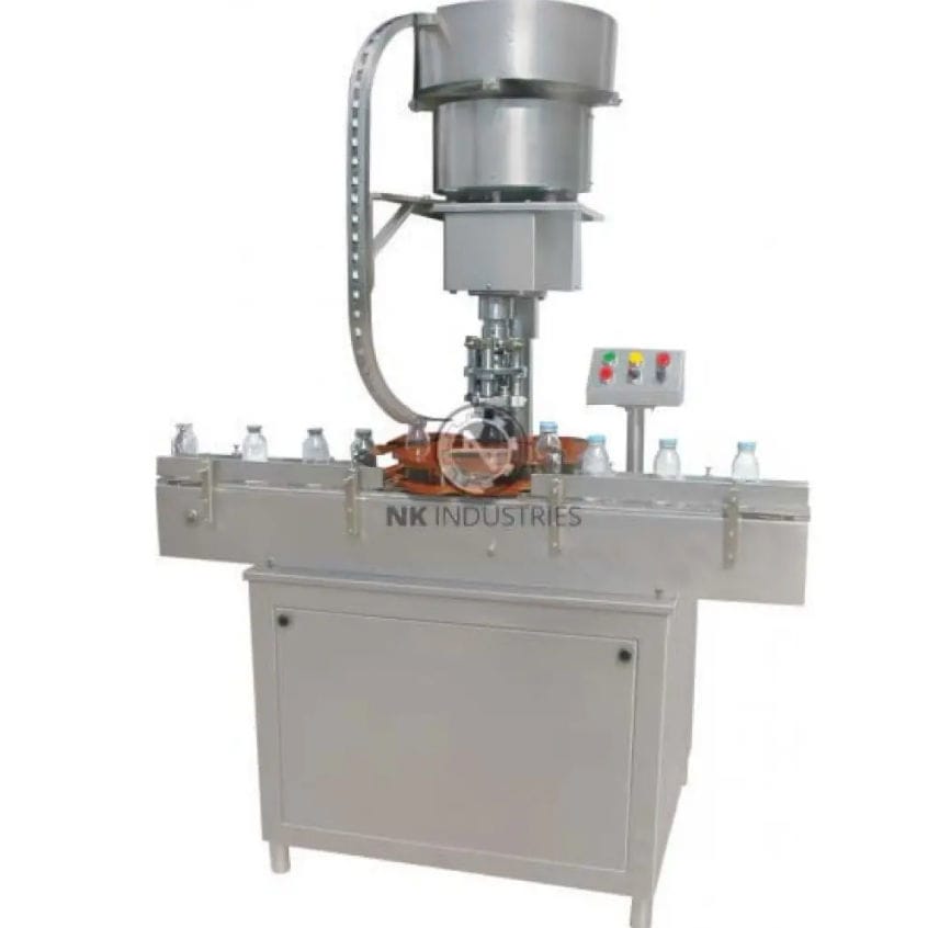 Pneumatic capping machine - NKCS-60 - N.K. INDUSTRIES - motorized ...