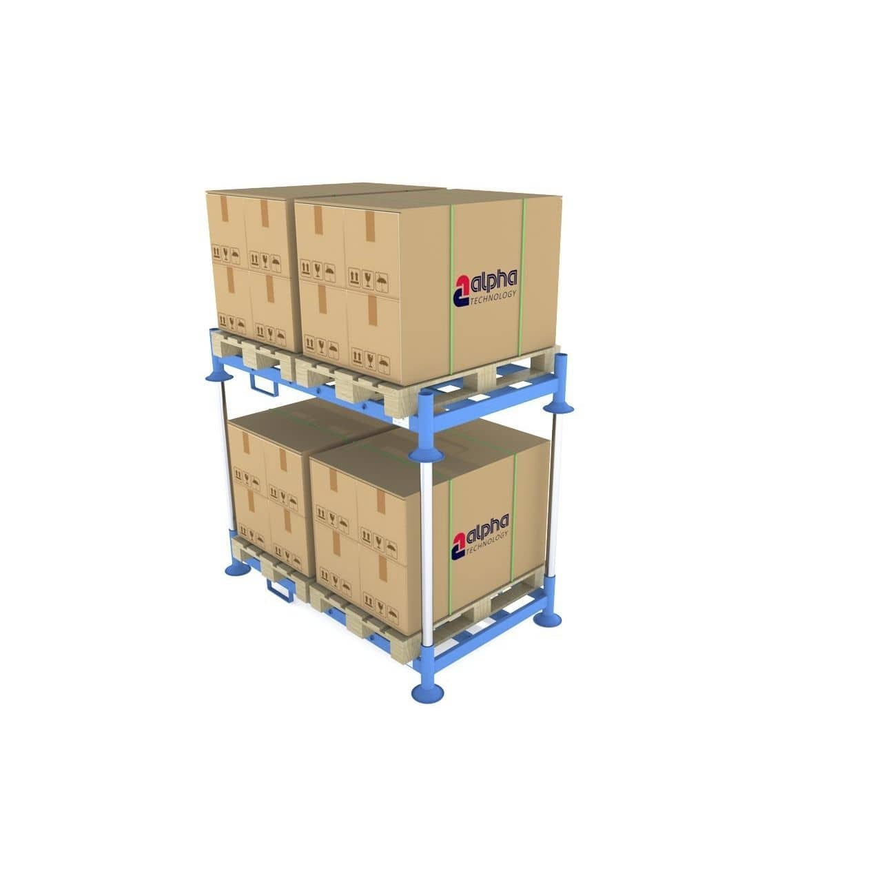 Plastic pallet - Manurack 31 - Alpha Technology - Euro / storage / stacking
