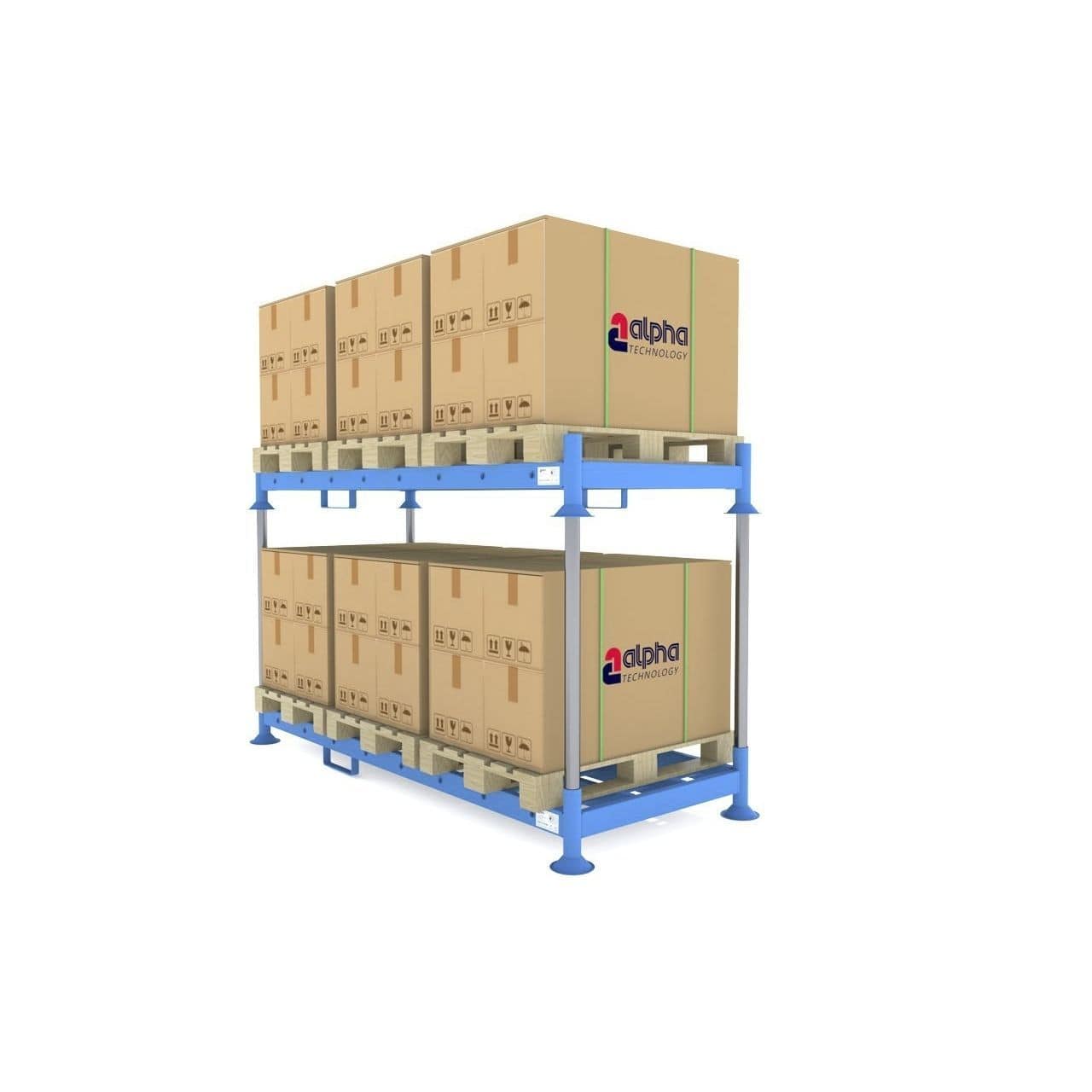 Steel pallet - Manurack 32 - Alpha Technology - for industry / storage ...