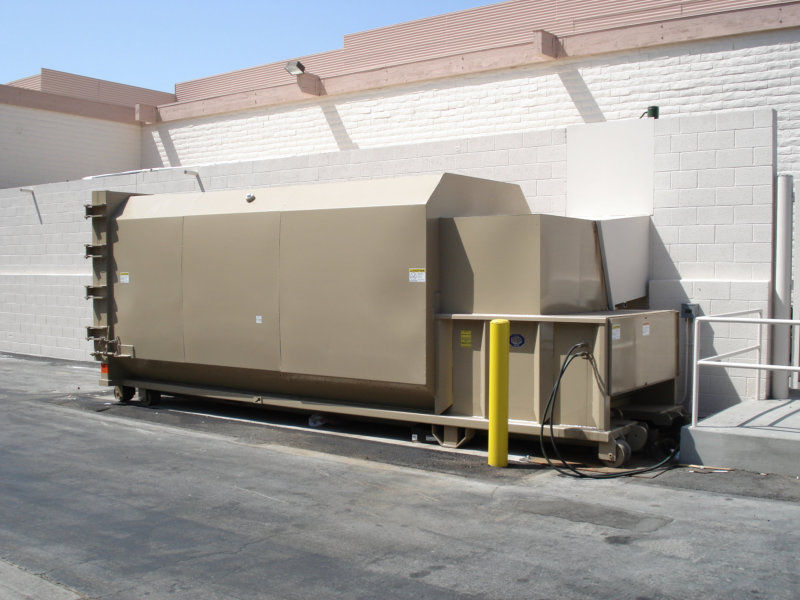 Cardboard compactor - Blue Rhino Industries of America - wood / mobile ...