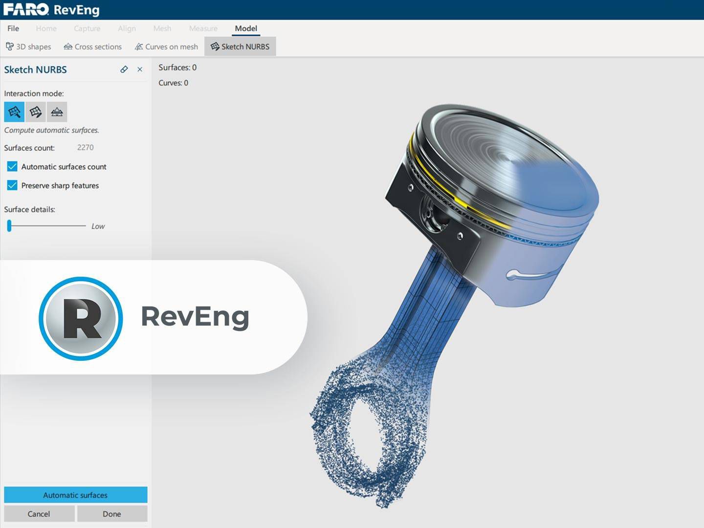 Engineering software - RevEng - FARO Technologies - CAD / design / quality