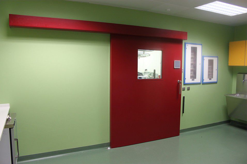 Sliding door - PSE-I - Ponzi - stainless steel / indoor / for hospitals