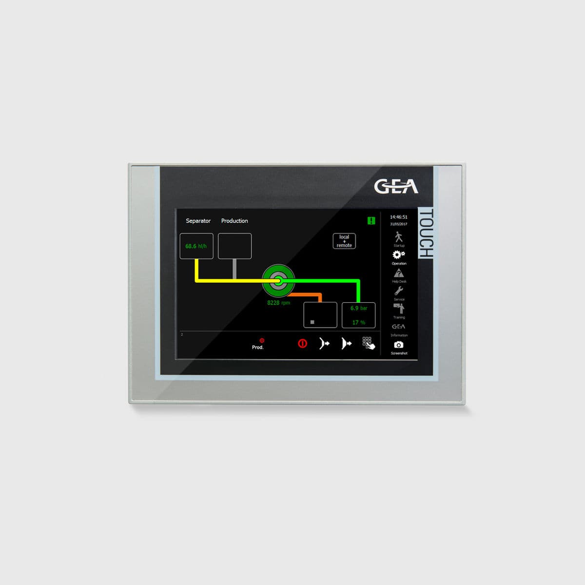 Monitoring control system - GEA IO - GEA Wiegand - process / quality ...