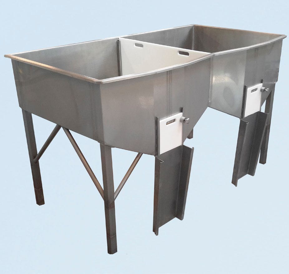 Feed tank - Boleto - for cleaning / for fish / stainless steel
