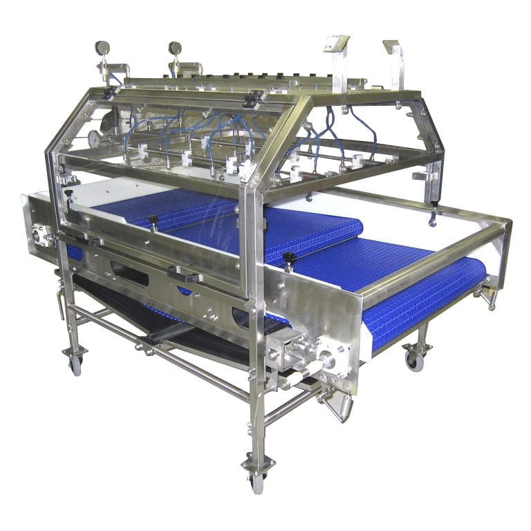 Shrimp ice glazing machine - KM Fish - dip / belt / vibrating