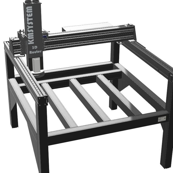 3-axis machining machine - KMSYSTEM - vertical / for wood / for composites