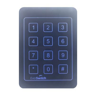 12-key keypad - Barantech - panel-mount / piezoelectric / glass