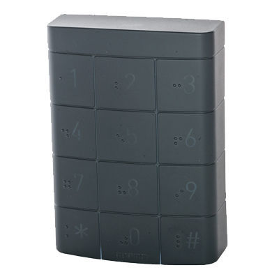 12-key keypad - AT2PW - Barantech - panel-mount / piezo / aluminum
