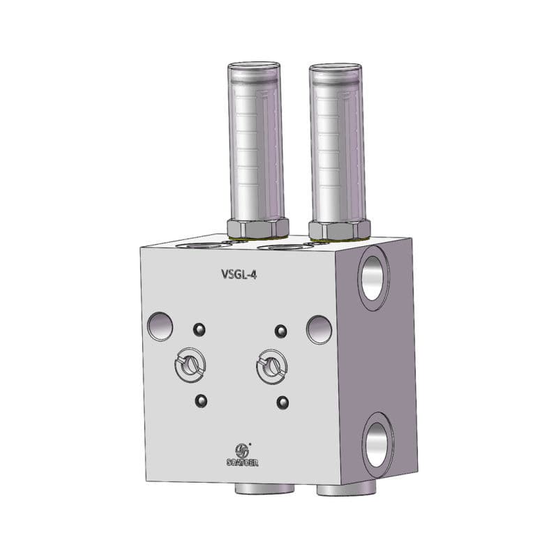 Grease distributor - VSGL - SOATO FLUID SYSTEM - dual-line