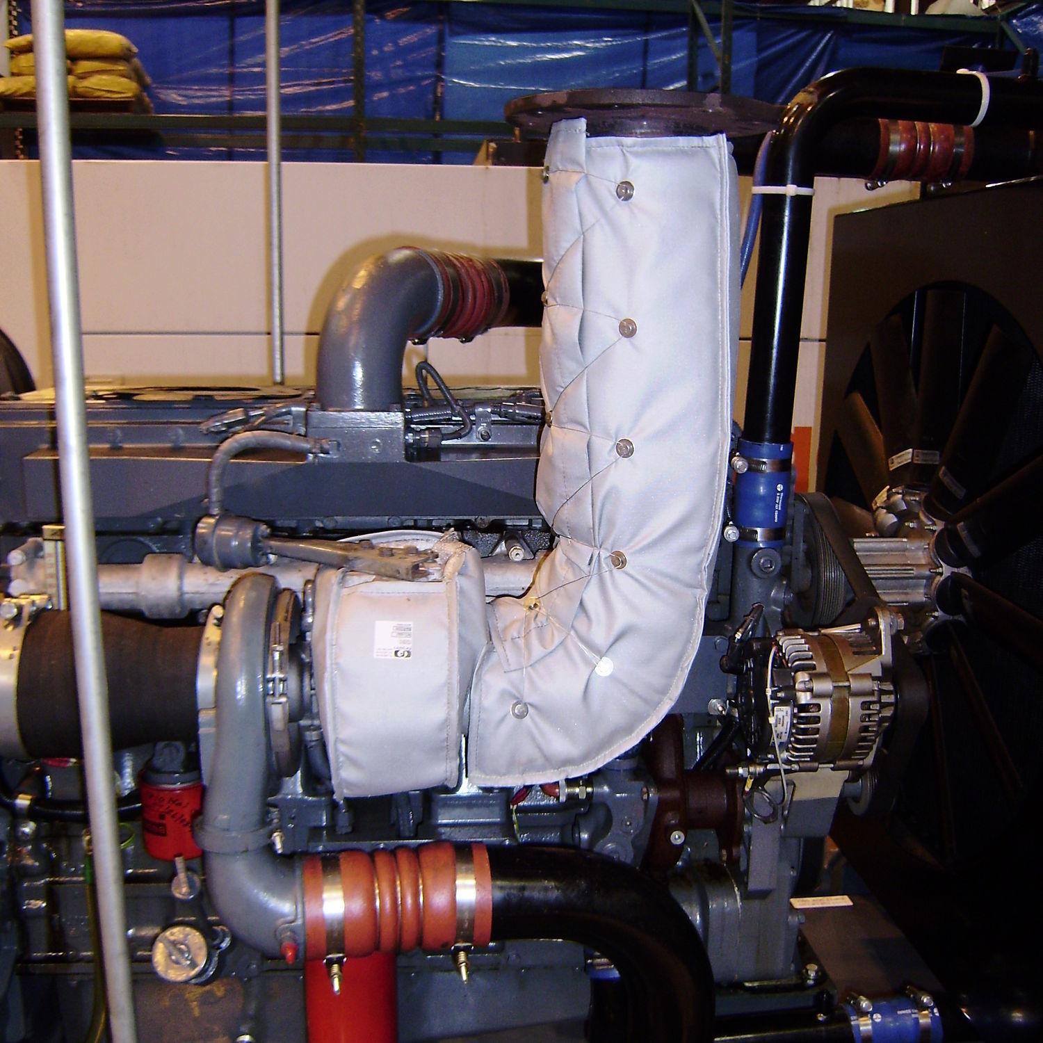 Removable insulation blanket - FCU series - Firwin Corp. - exhaust / motor