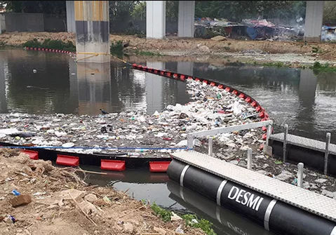 Inflatable anti-pollution boom - EnviRo-Enhancer - DESMI Pumping ...