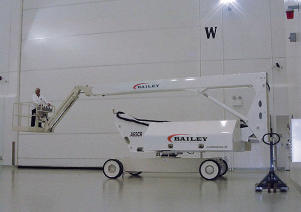 Clean-room telescopic boom lift - A65CR - Bailey lifts - wheeled ...