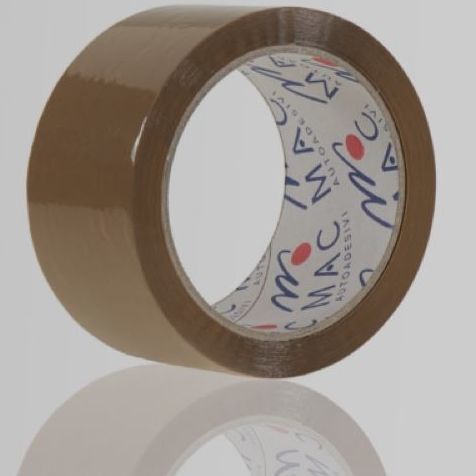 Packaging adhesive tape - 4025 - MAC AUTOADESIVI - acrylic / white / brown