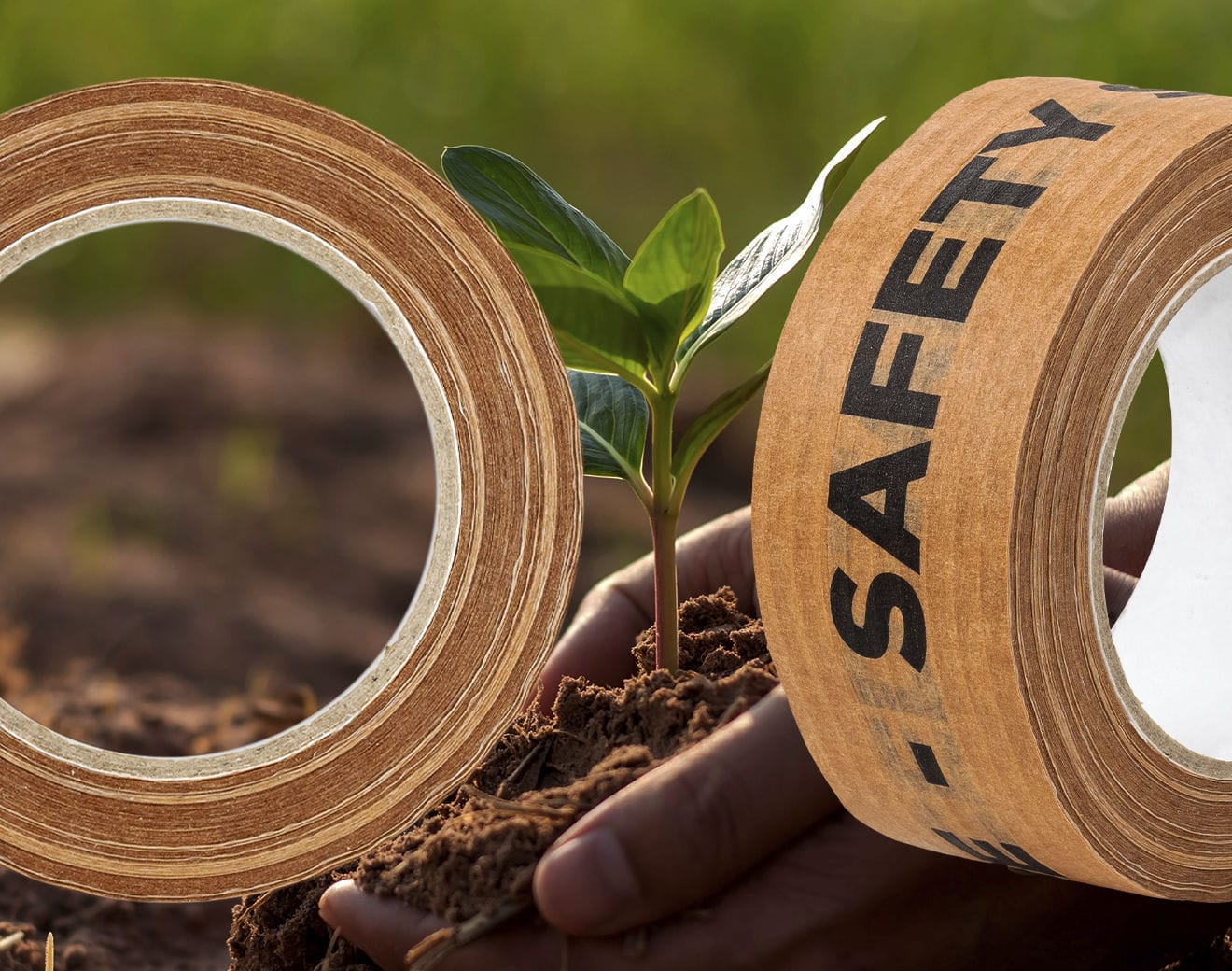 Packaging adhesive tape - C680R - MAGIS - rubber / paper / synthetic