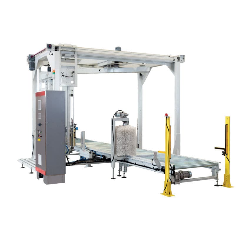 Horizontal stretch wrapping machine - OCRIM - cap / pallet / with conveyor