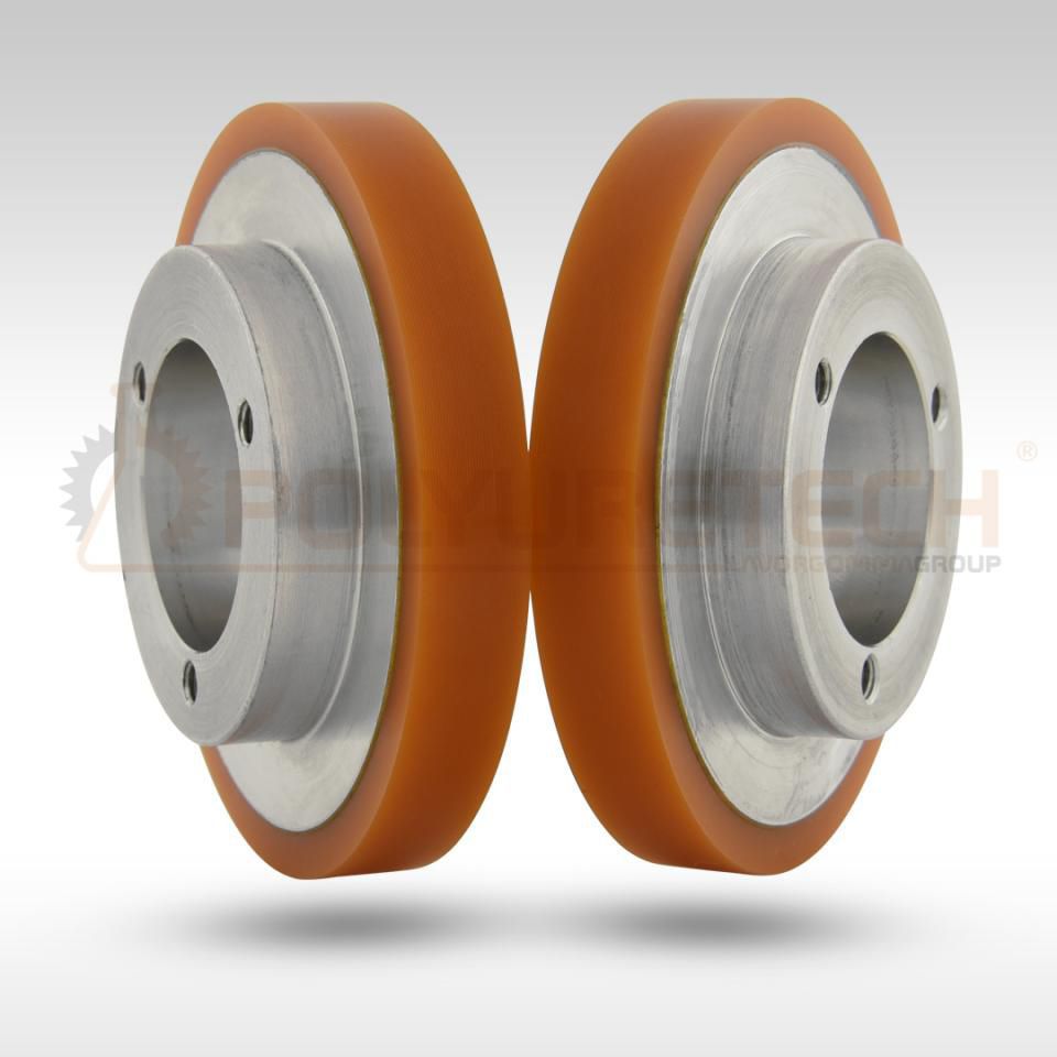 Bearing wheel type roller - POLYURETECH - polyurethane / for pulley ...