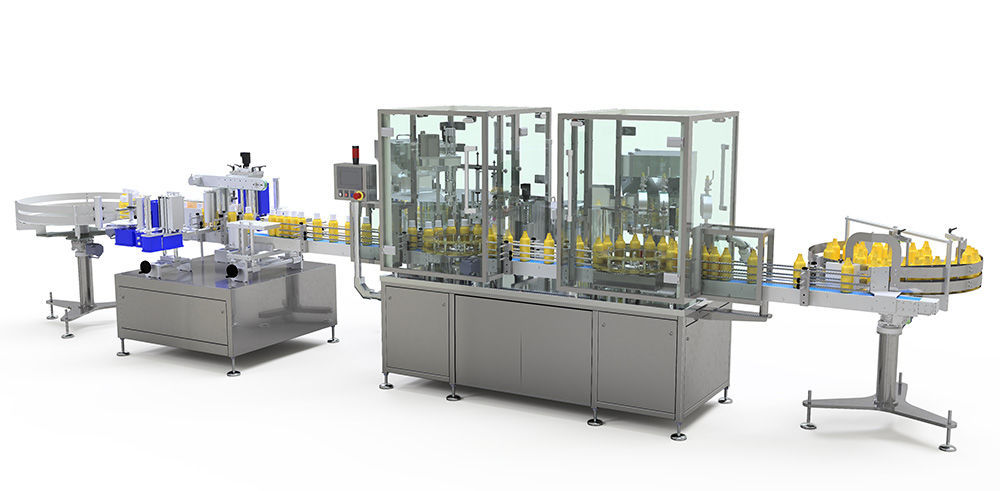 Bottle filling and closing machine - GEMINI - ALSYSTEMS - for ...