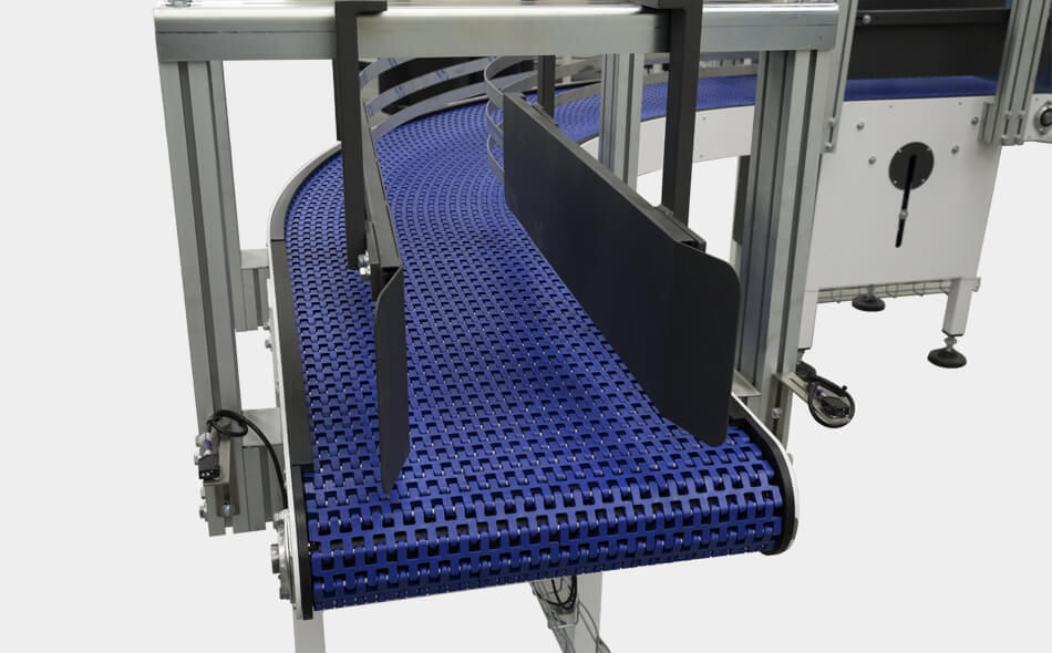 Modular conveyor belt - DM PACK - plastic / canvas / industrial